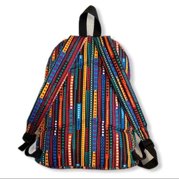 Kipling | Bags | Nwot Kipling Multi Colored Circlesstripe Backpack ...